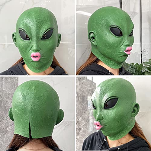 Green Fish Mask, Funny Animal Mask, Latex Fish Head Costume For Adults Halloween Animal Fish Head Mask
