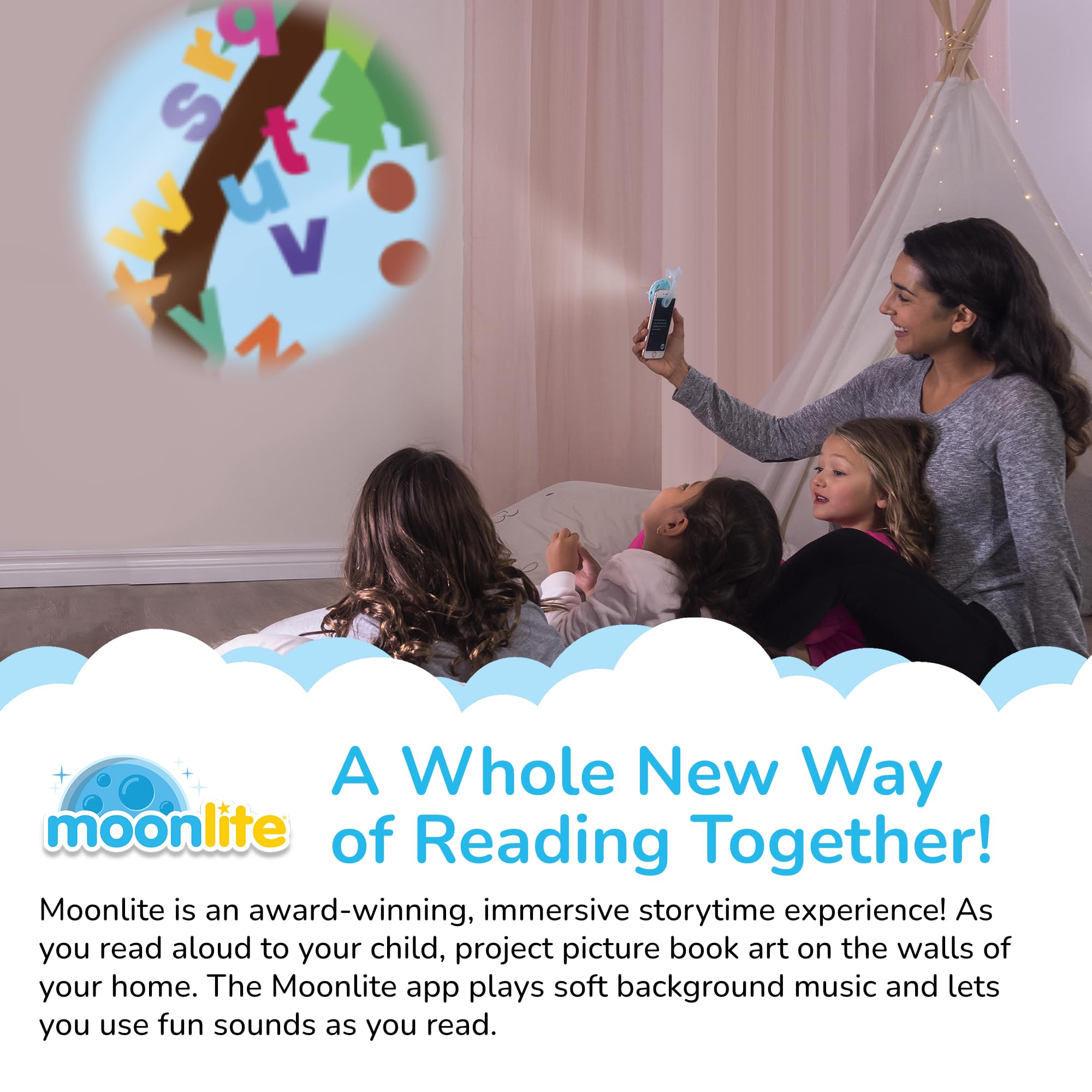 Moonlite Storybook Reels For Flashlight Projector, Kids Toddler | Chicka Chicka Boom Boom | Single Reel Pack Story for 12 Months and Up