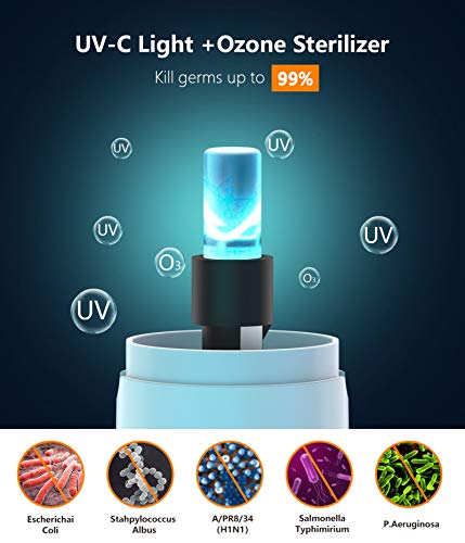 Plug In Air Purifiers for Home | UV Light Sanitation for Rooms | Ozone Deodorizer for Odor from Pets, Diapers, Room Freshener | Auto Mode 1h/2h/4h Timer