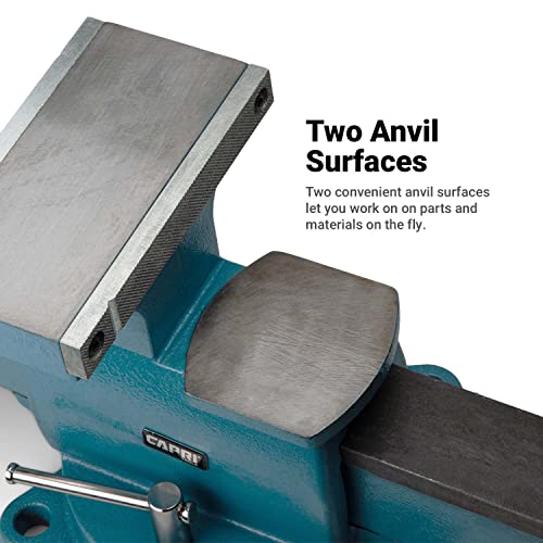 Capri Tools 8 in. Reversible Bench Vise, 8 in. Jaw Width, 8.3 in. & 12.2 in. Jaw Opening