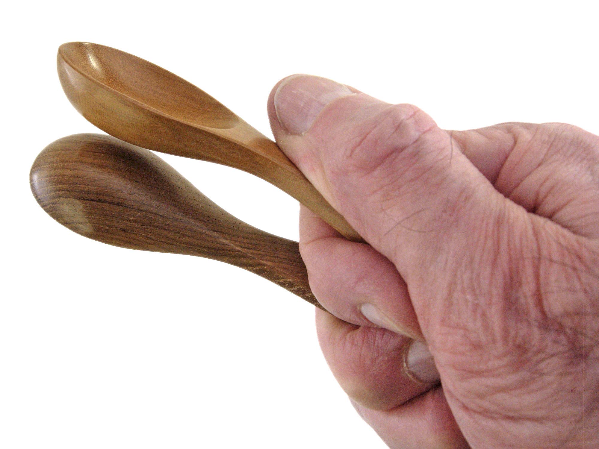 Pea Patch Teak Musical Spoons, Mini - w/free instruction booklet