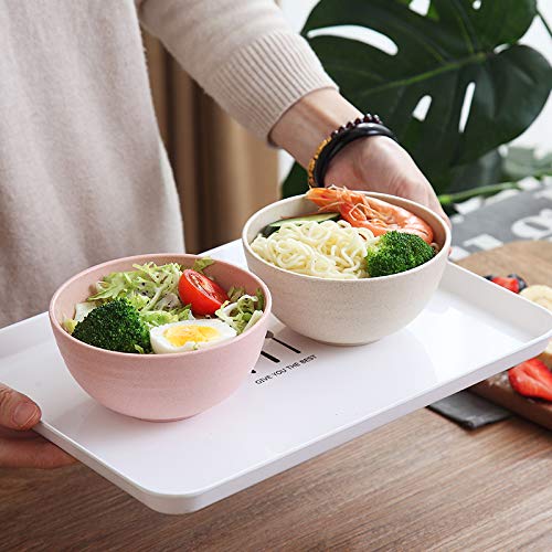 choary Eco-friendly Wheat Straw Bowls, 4.7 inches mini Snacks Bowl Sets,Unbreakable Natural Non-Toxin mini Bowls for Fruits, Microwave Dishwasher safe BPA FREE set of 5.