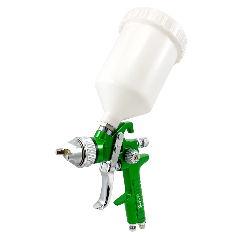Dynamic Power 600 cc Gravity Feed HVLP Spray Gun (Nozzle Size : 1.4mm) with Bonus kit