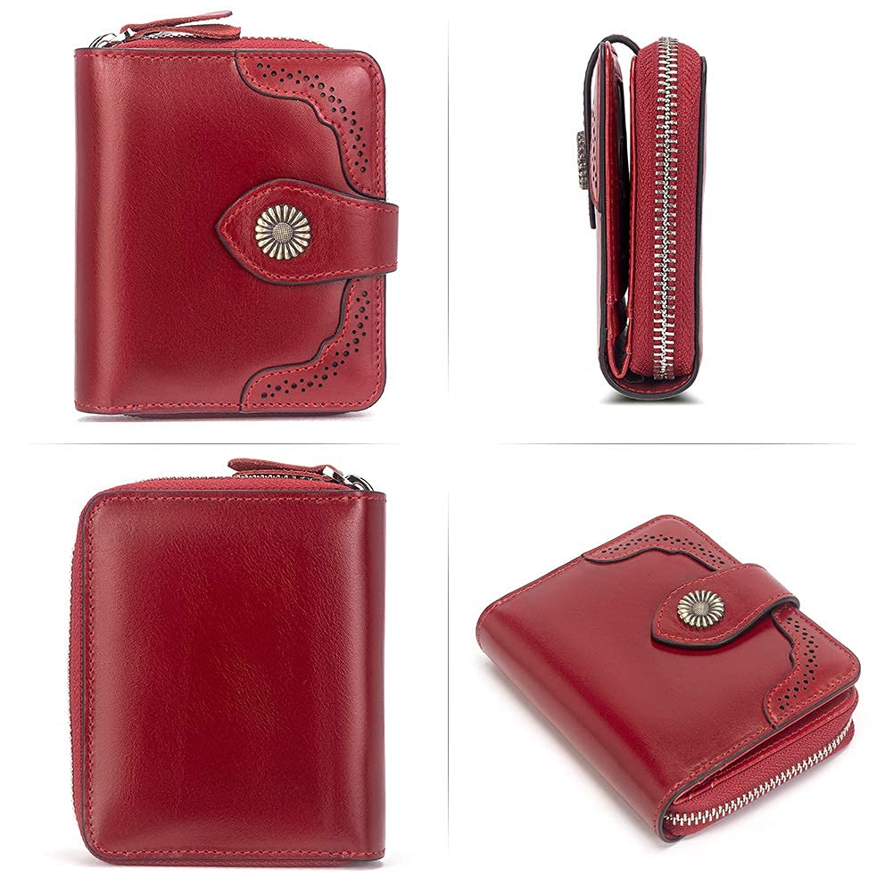 BOSTANTEN Genuine Leather Hobo Handbags bundle Leather Wallet for Women