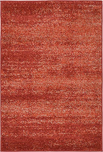 Rugs.com Angelica Collection Rug β 2' x 3' Terracotta Medium Rug Perfect for Entryways, Kitchens, Breakfast Nooks, Accent Pieces