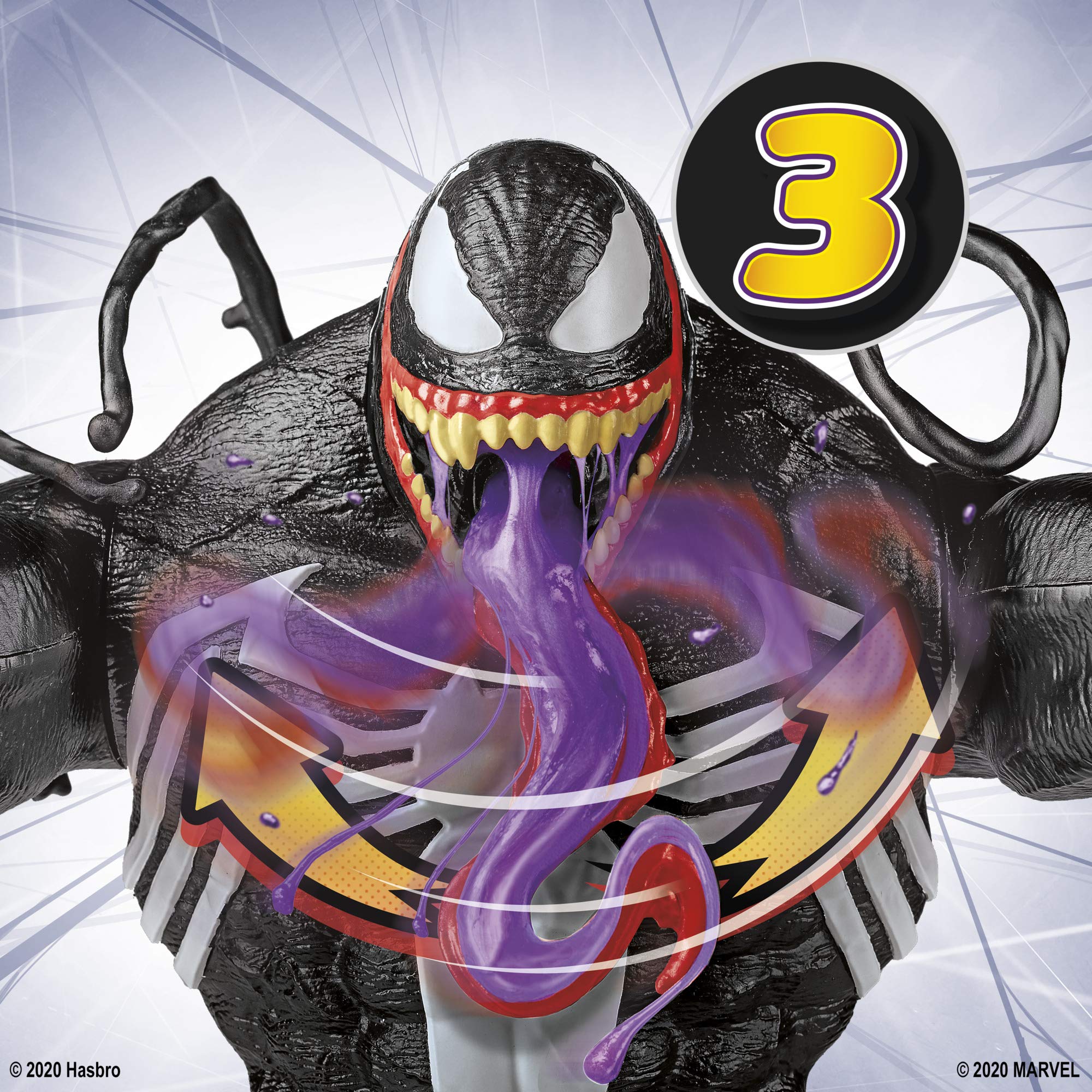 Spider-Man Maximum Venom, Venom Ooze 12.5-Inch Figure with Ooze-Slinging Action, Can of Ooze, Ages 4 and Up