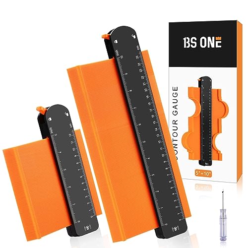Contour Gauge, 10" and 5" Contour Duplicator with Lock, Outline Measuring Profile Gauges for Trim, Molding, Precise Irregular Shape Duplicator