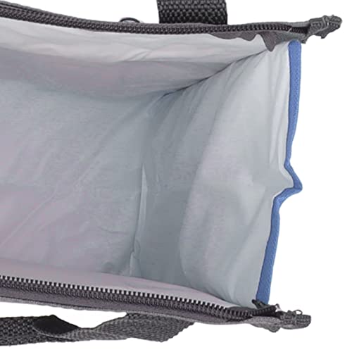 Mumusuki Insulated Reusable Grocery Bags, Widened Handle Food Delivery Bag Insulated Bag for Hot or Cold Food Delivery (blue)