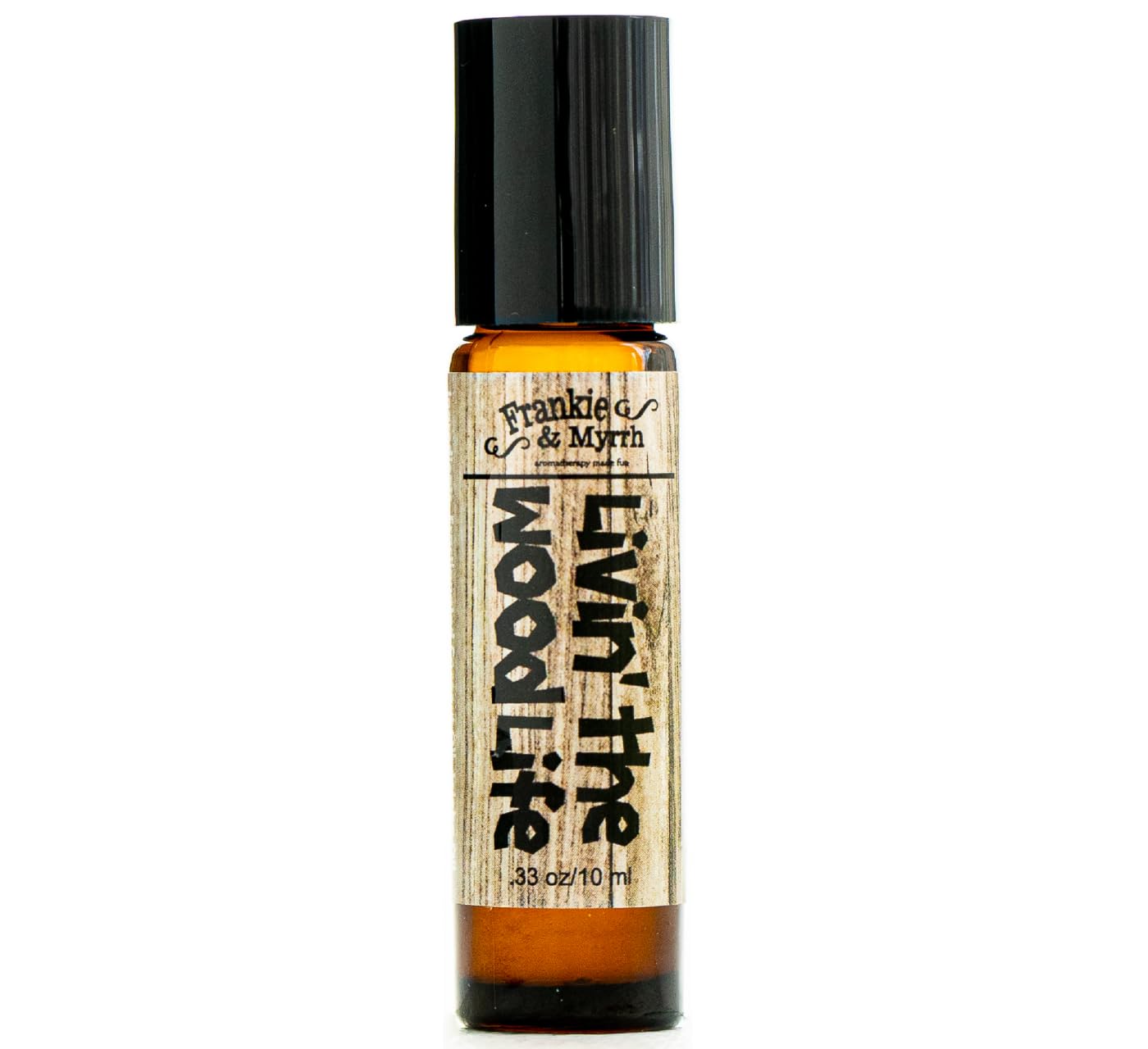 Frankie & Myrrh Livin' The Wood Life Roll On | Vanilla Cedar Patchouli Essential Oil Roll On Perfume/Cologne | Earthy, Sweet Aromatherapy