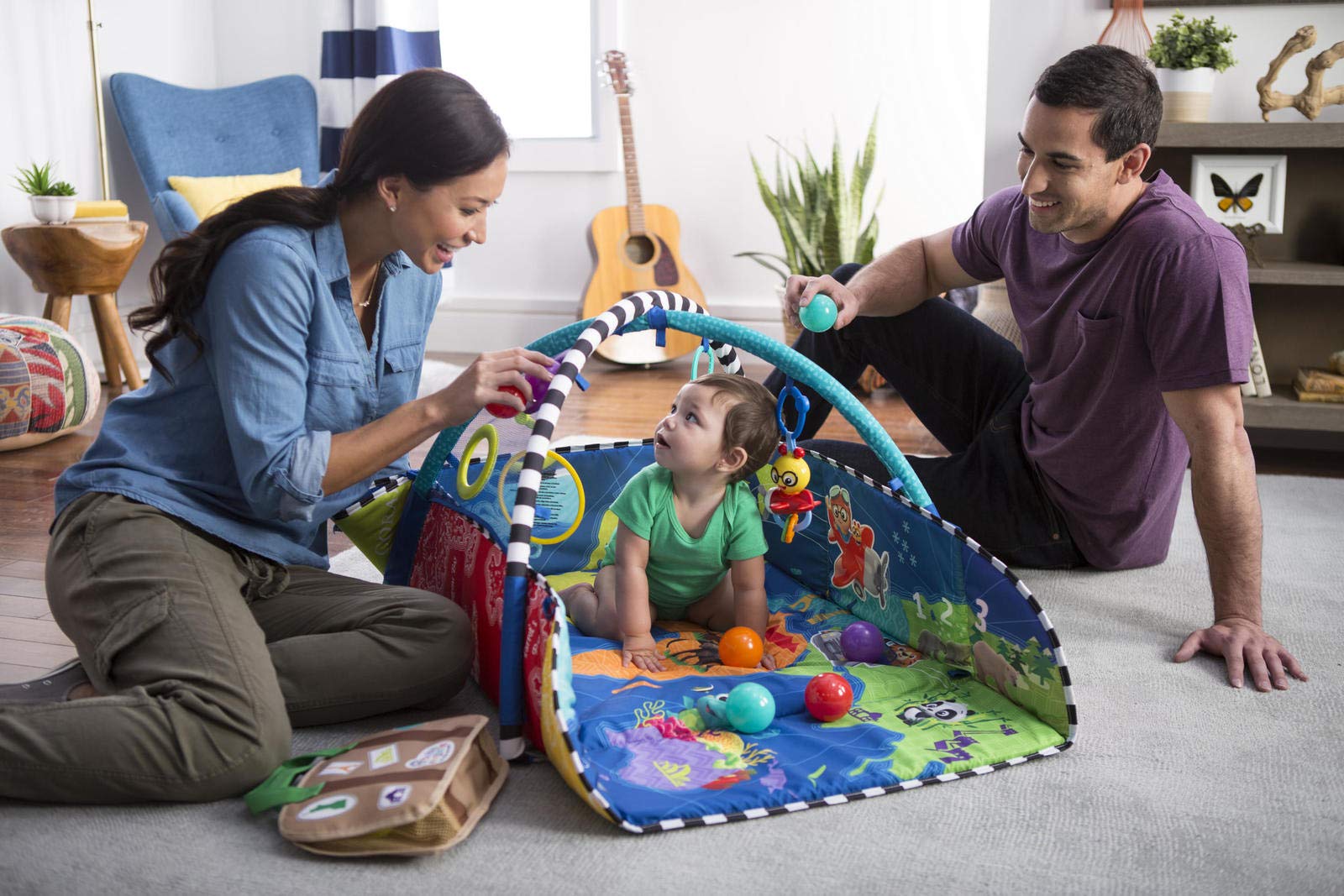 Baby Einstein 5-in-1 Journey of Discovery Activity Gym and Play Mat, Ages Newborn Plus , 47x40x18 Inch (Pack of 1)
