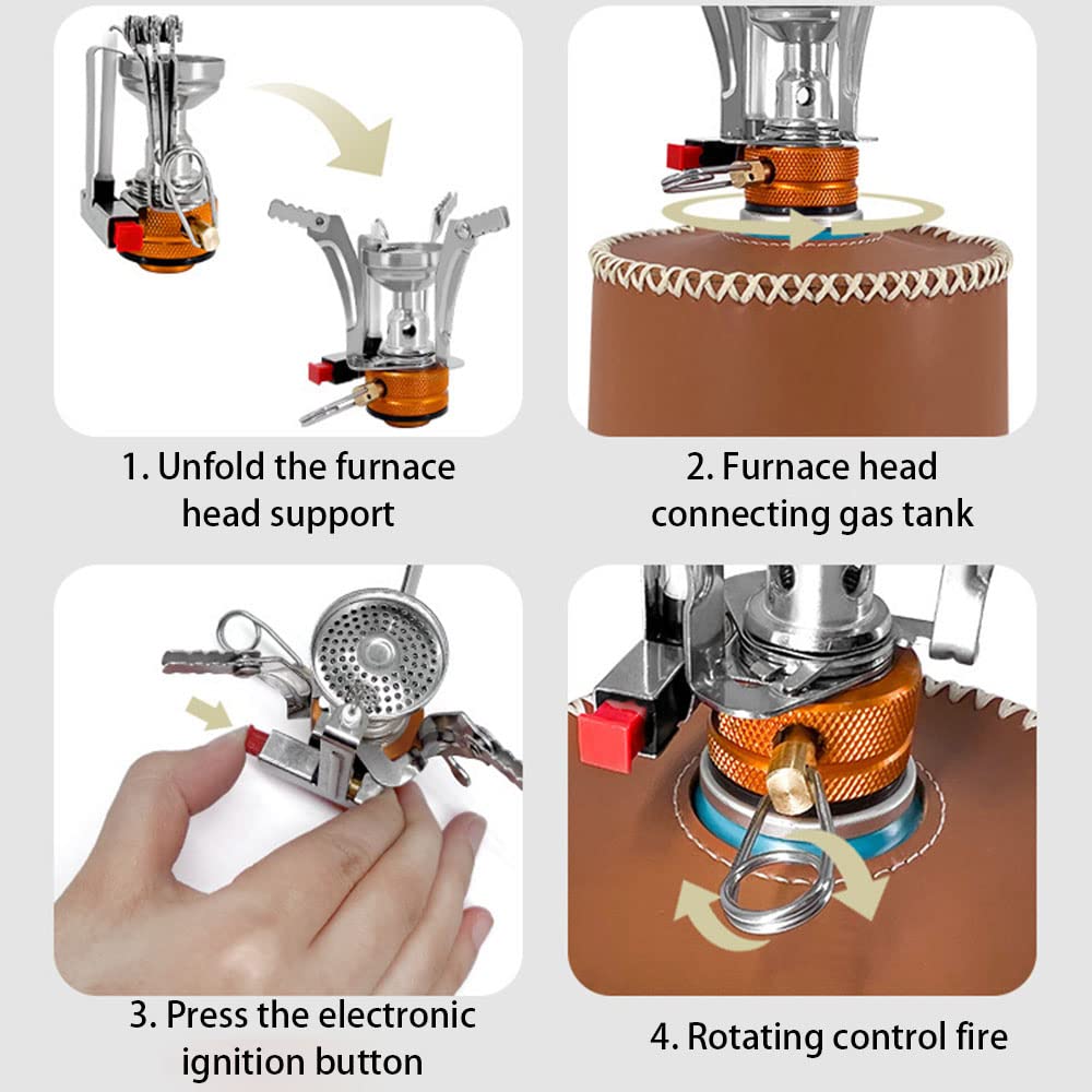 Backpacking Stoves Backpack Portable Fuel Burner Lightweight Camping Backpacking Stoves backpacking pocket rocket hiking ultralight stoves backpack camp Portable Outdoor Stove Windproof Cooking