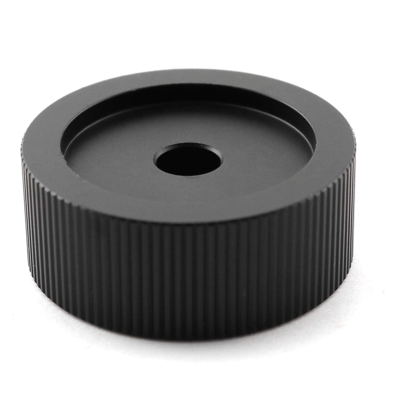 Magic&shell Volume Control Switch Knob 32x13mm Black Aluminum Sound Control Rotary Switch Knob for 6mm Potentiometer Volume Tuning Knob