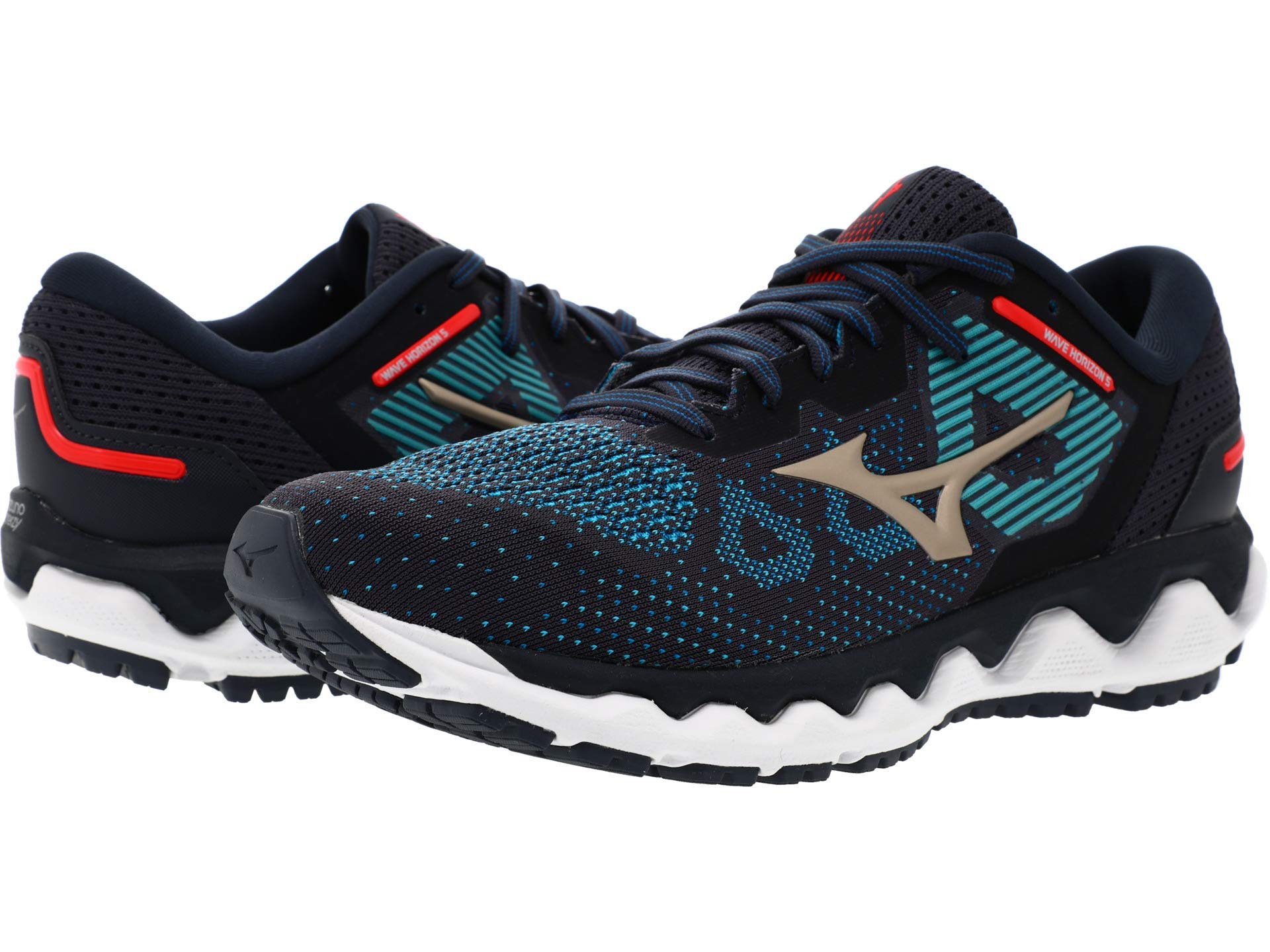 Mizuno Men's Wave Horizon 5 Running Shoe, Imperial Blue/Black, 10