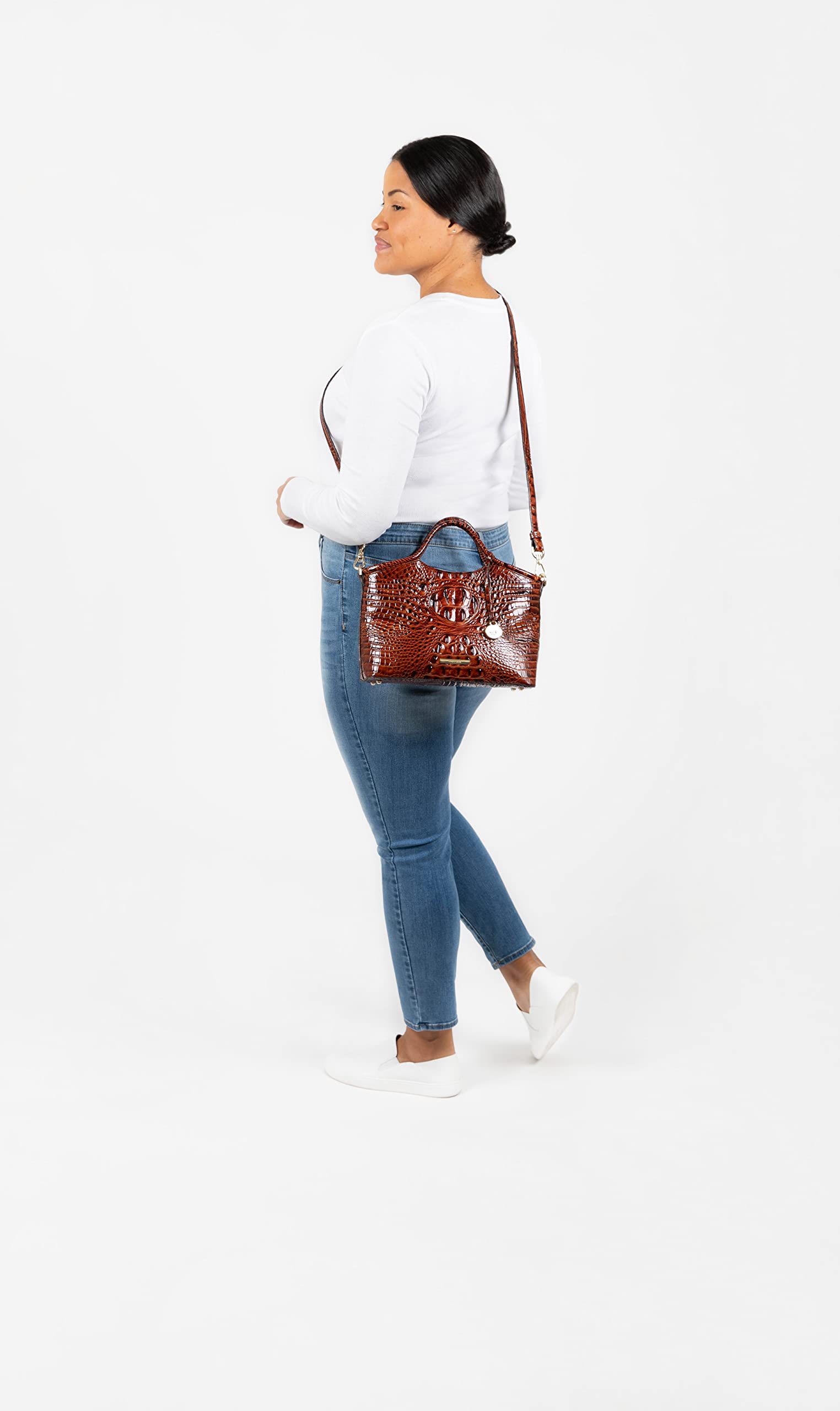 BRAHMIN Blue Ammolite Melbourne Small Elaine