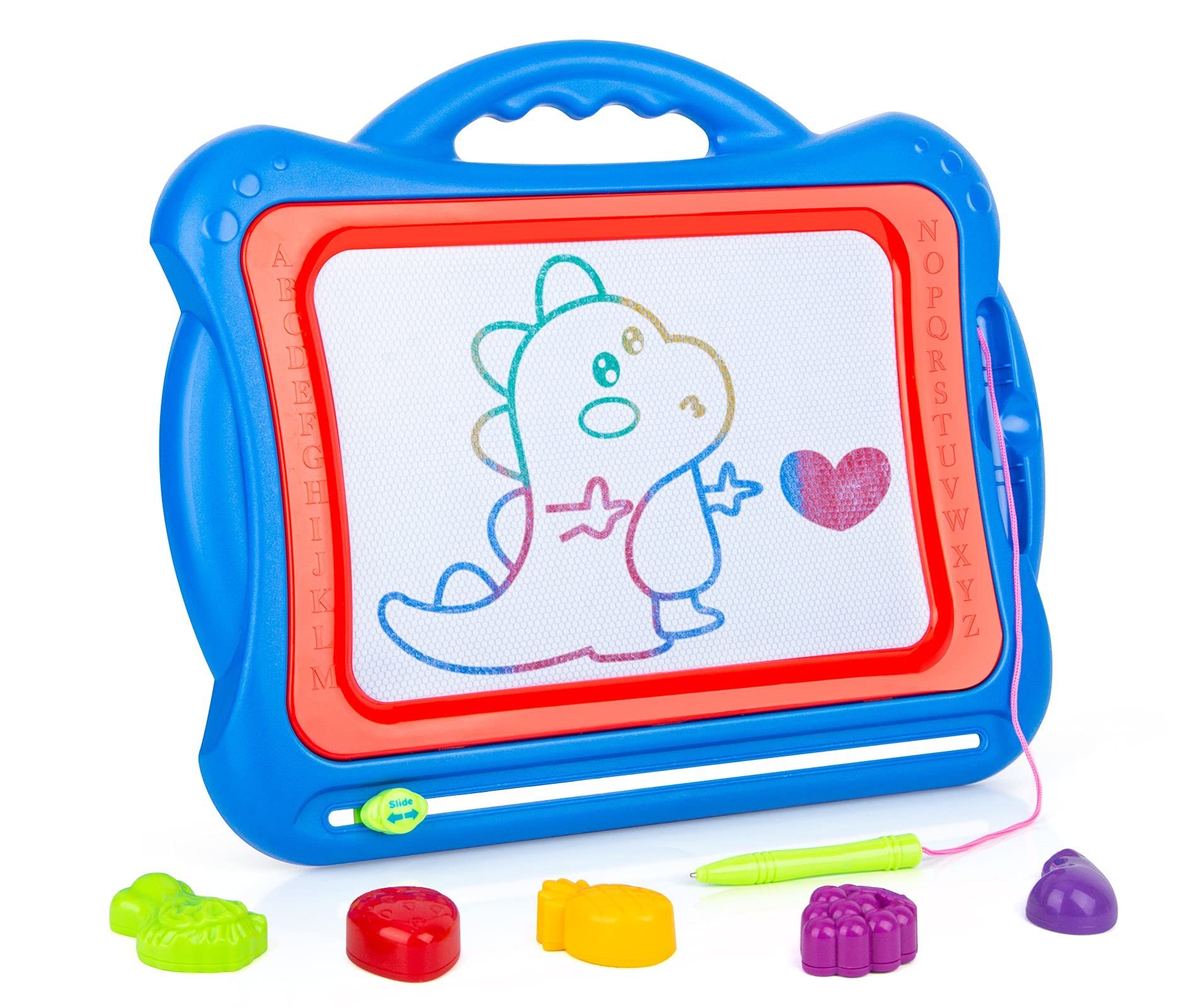 Magnetic Drawing Board Toys for 1-2 Year Old Girls, Large Erasable Sketch Pad with Pen for Toddler Educational Learning Toys Kid Christmas Birthday Gift Art Toy, Baby Toddlers Party Travel