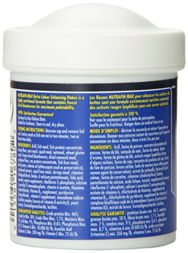 Nutrafin Max Betta Color Flakes, 0.85-Ounce