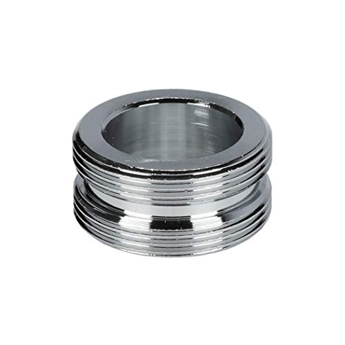 DANCO Easy-to-Install, Reduced-Lead Male/Male Faucet Aerator Adapter, Chrome, 55/64-Inch (27M) x 55/64-Inch (27M), 1-Pack (10525)