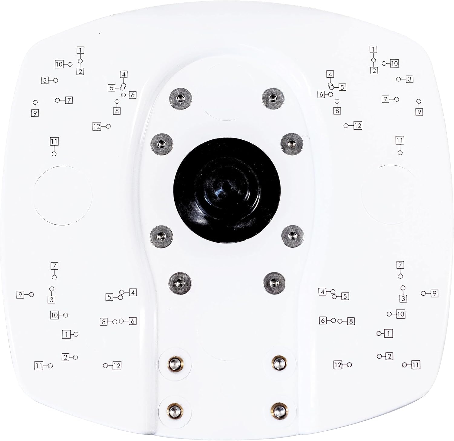 SEAVIEW Modular Top Plate | Custom bolt patterns for all marine radars, satdomes, and antennas | Find a compatible Top Plate for your Seaview Mount | Please contact us if you need help | ADAR1