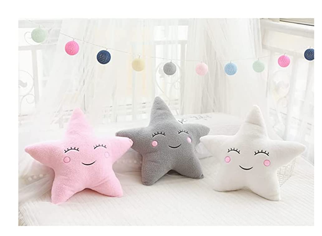 Soft Plush ELONEL Star Pillow Moon Cloud Fresh Cushion Bed Pillow Home Office Sofa car seat Cushion Party Supplies (Clouds (21.5*17.7) inch (55*45) cm, White)