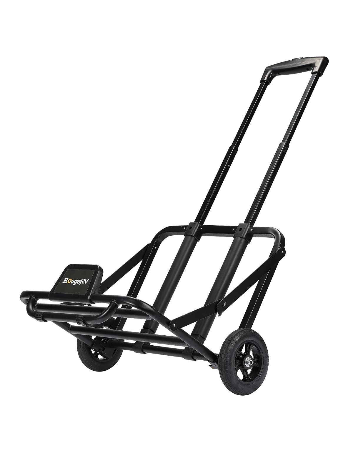 BougeRV Folding Hand Truck for Power Station,with Casters Foldable Lightweight Silent Compact Load-Resistant Trolley Car for Travel, Camping, Moving