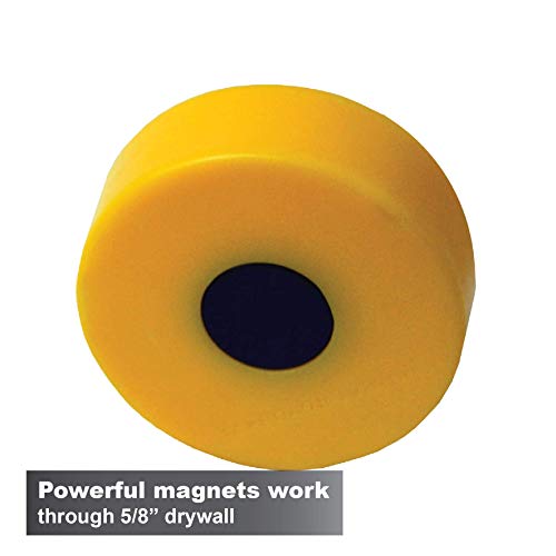 Calculated Industries 8110 Center Mark Drywall Recessed Lighting Cutout Magnetic Locator Tool for Non-LED Cans, Yellow