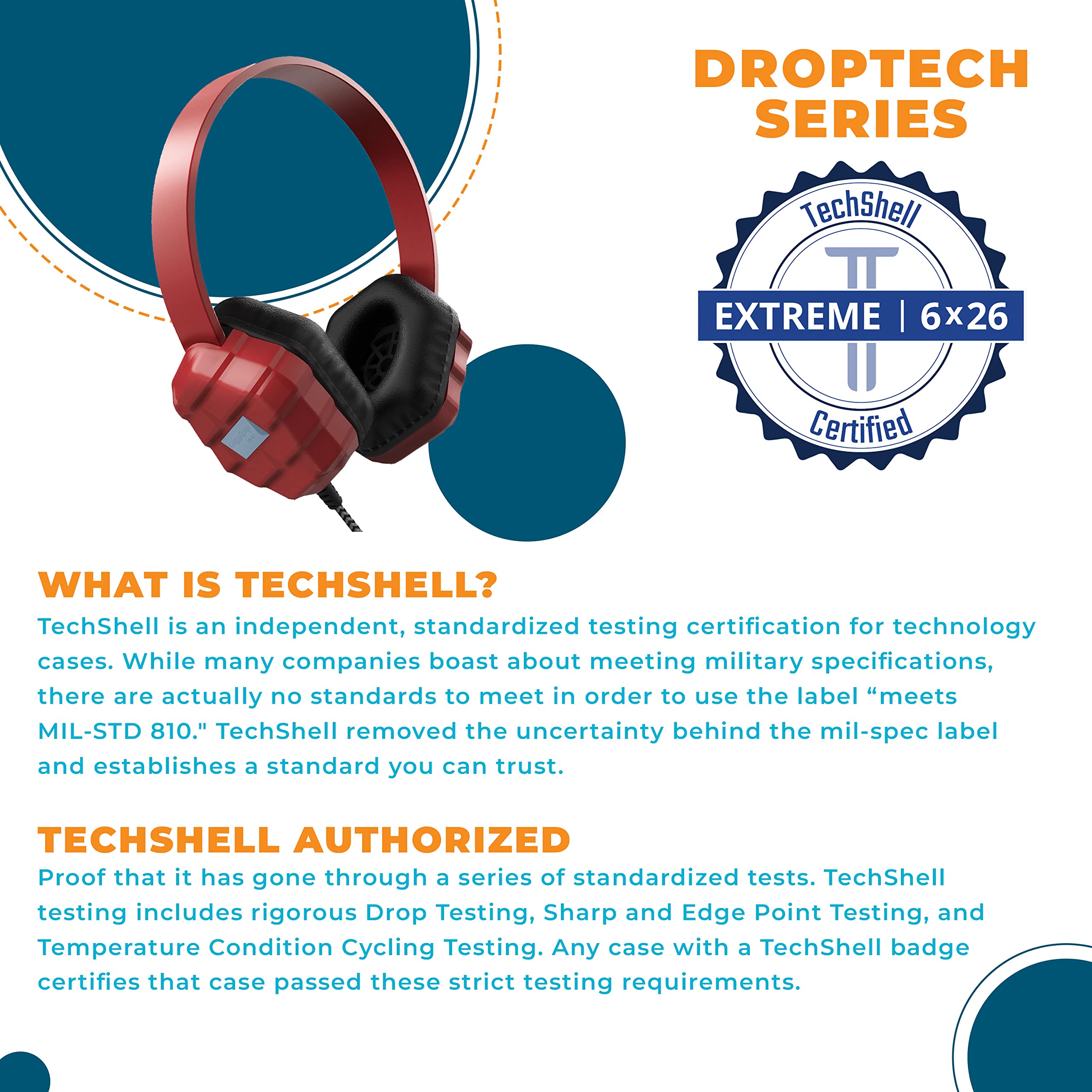 Gumdrop DropTech B1 On-Ear Headphone. Designed for K-12 Students, Teachers and Classrooms β Drop Tested, Rugged and Reliable for an Enhanced Educational Learning Experience. Color β Red