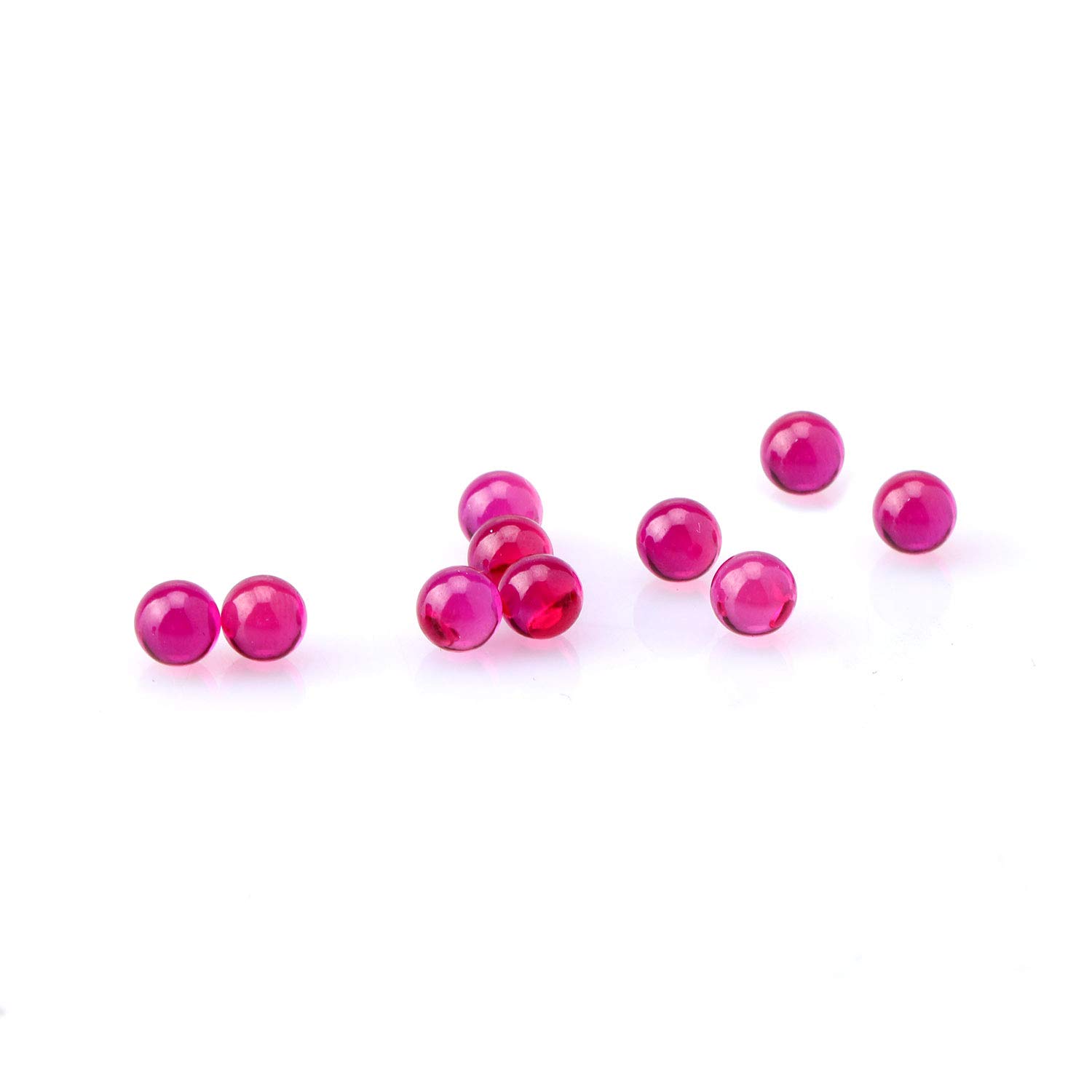BERACKY 4mm OD Ruby Pearls Balls Insert (10 Pack)