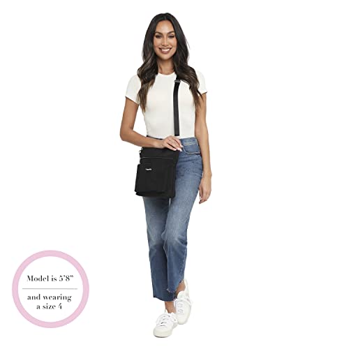 Baggallini Womens Modern Large Pocket Crossbody cross body handbags, Black, One Size US