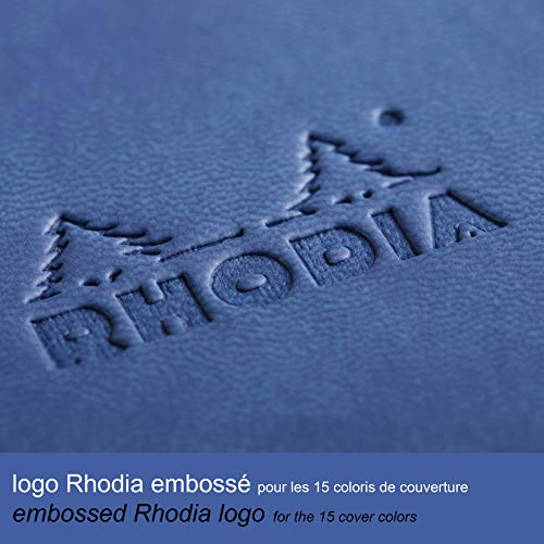 Rhodia Rhodiarama Webnotebook - Lined 96 Sheets - 5 1/2 x 8 1/4 - Sapphire Cover
