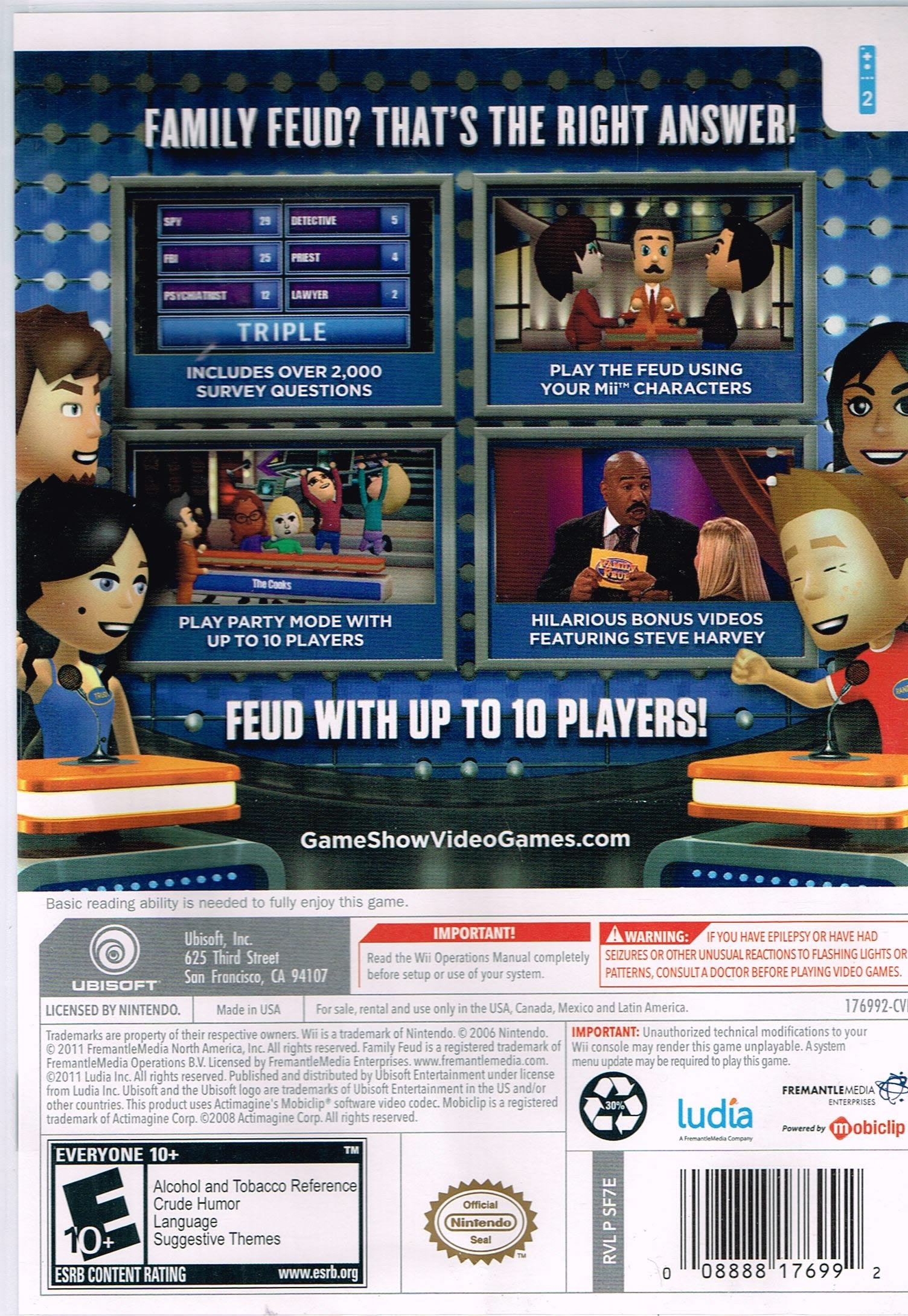 Family Feud 2012 - Nintendo Wii