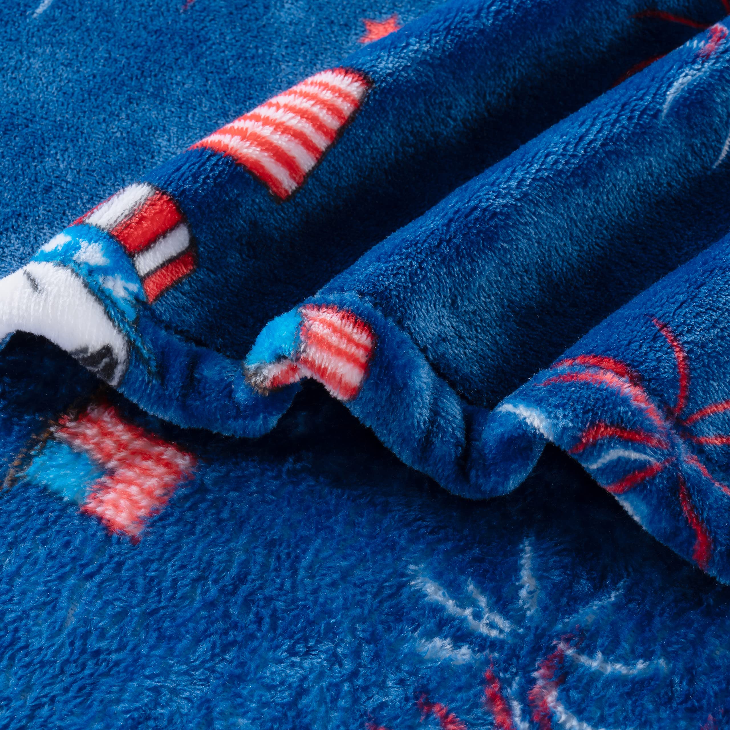 Berkshire Blanket Peanuts® VelvetLoft® Cute Character Snoopy Plush Throw Blanket,Peanuts Snowy Scene,Throw 55 in x 70 in (Official Peanuts® Product)