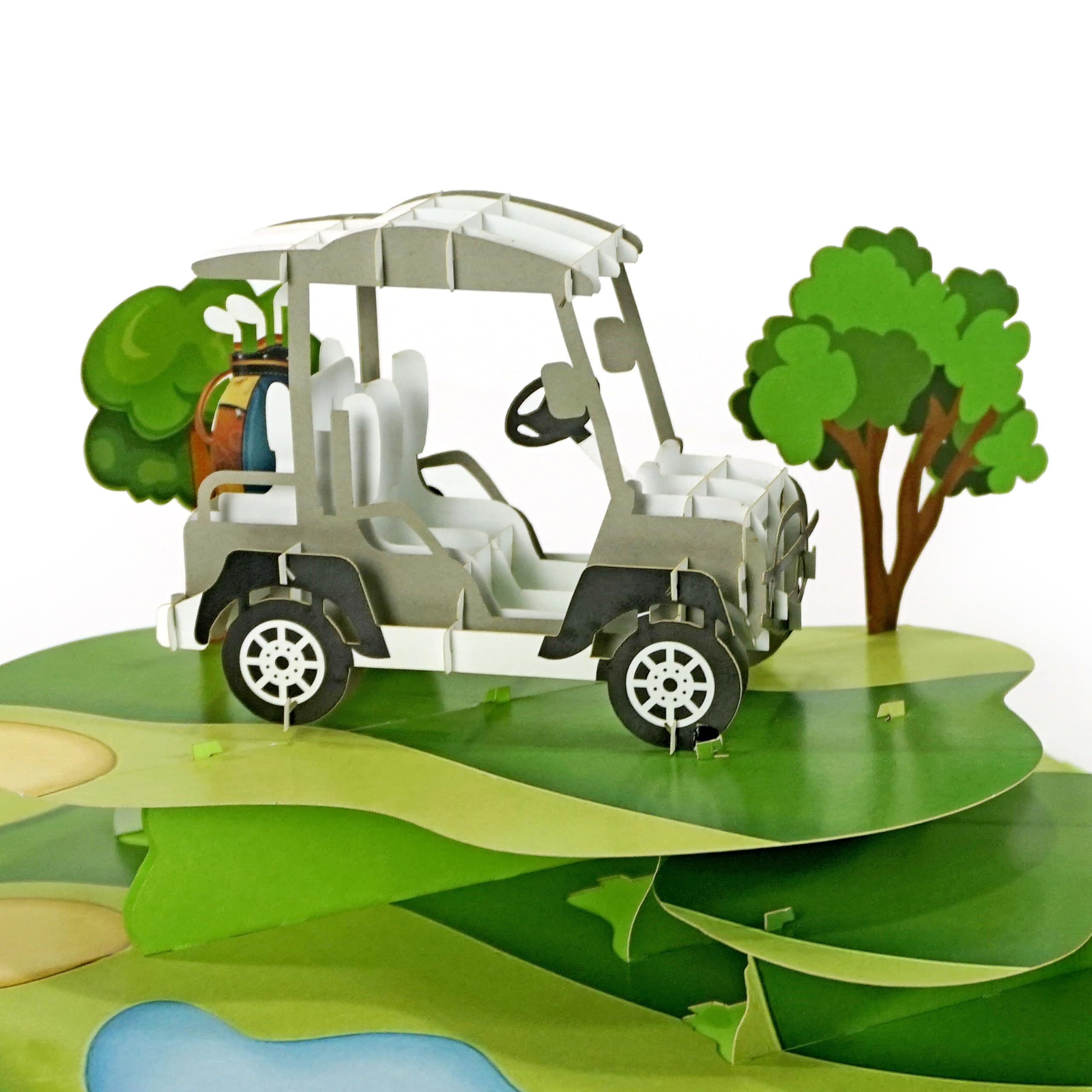 CUTPOPUP Birthday Card for Men, Fathers Day Card Pop Up, Father's Day, Birthday 3D Greeting Card for Husband, Son, Dad, Grandpa (Golf)
