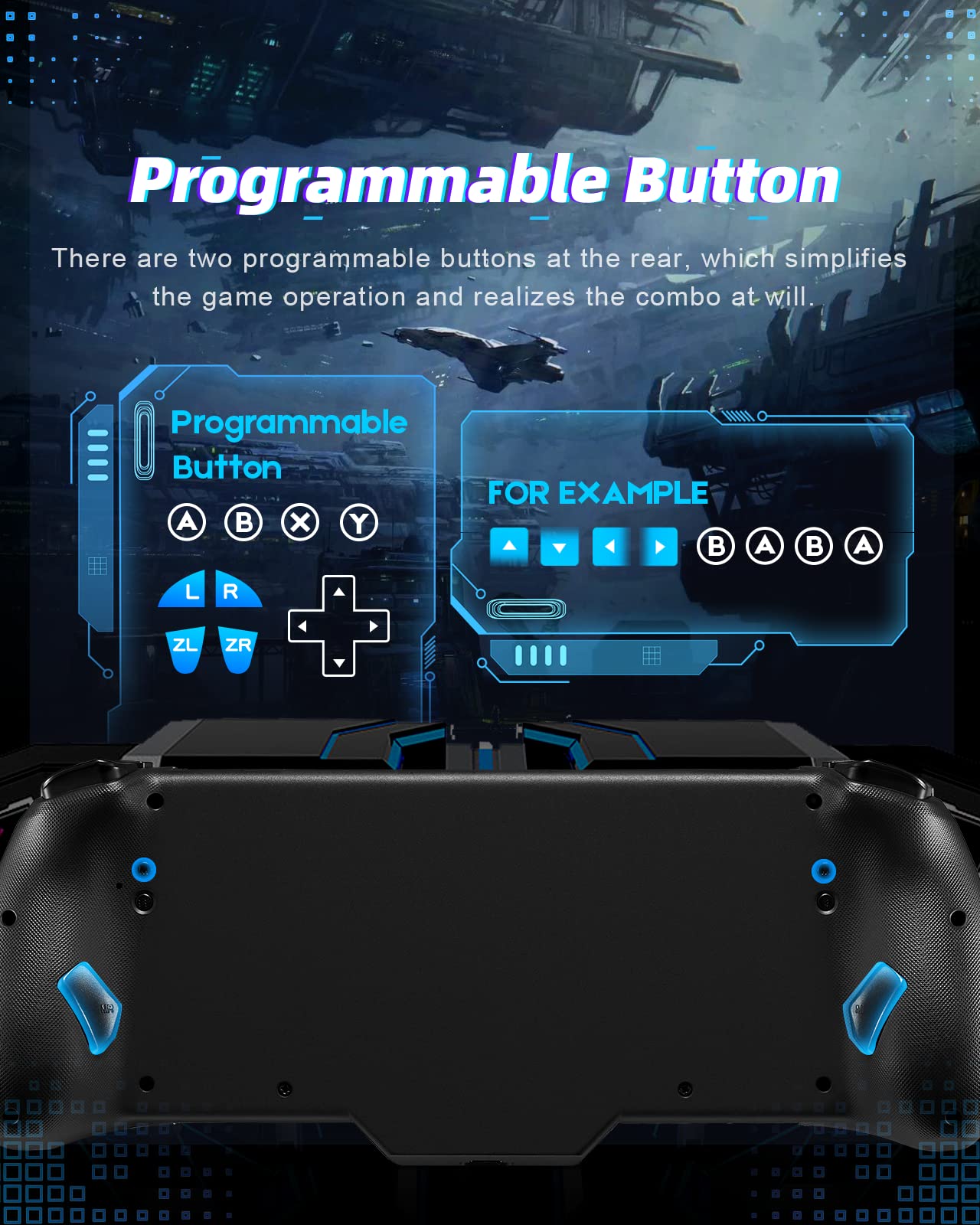 binbok Switch Controller Compatible with Switch/OLED, Joypad Controller Replacement