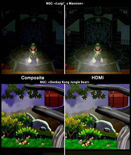 HDMI Cable for Nintendo Gamecube, Nintendo 64 N64, Super Nintendo SNES (3-in-1), GameCube/SNES/N64 to HDMI Adapter with S-Video Signal Output (Better Video Quality), HD Converter with 4:3/16:9 Switch