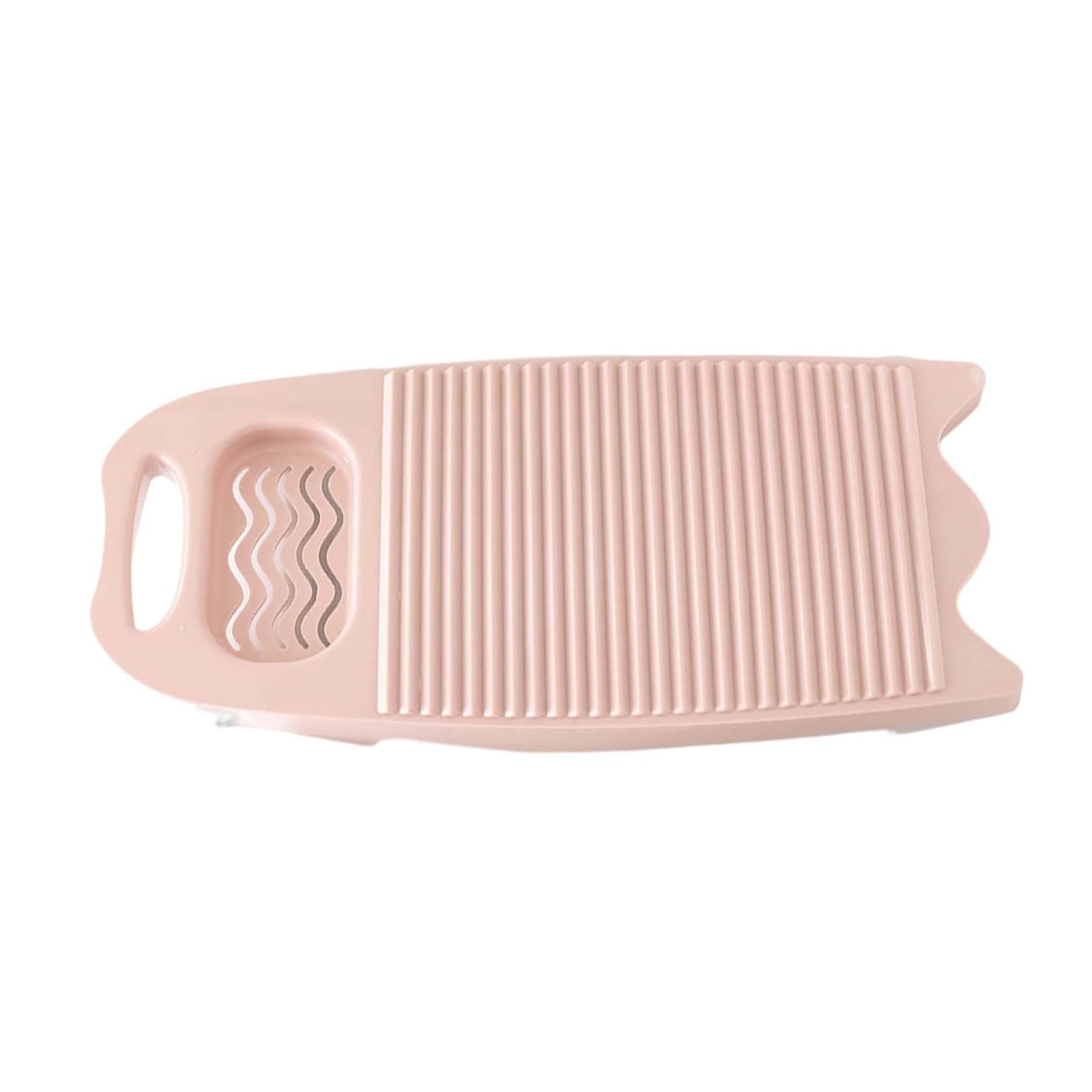 CUCUFA Washboards for Hand Washing Clothes, Plastic Hand Washing Board Non-Slip Laundry Washing Boards, Manual Wash Clothes Pad Washing Tool for Household, Pink