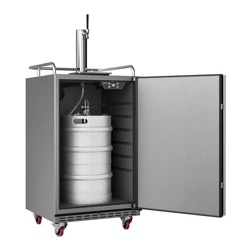 EdgeStar KC7000SSOD Full Size Tower Cooled Built-In Outdoor Kegerator - Stainless Steel