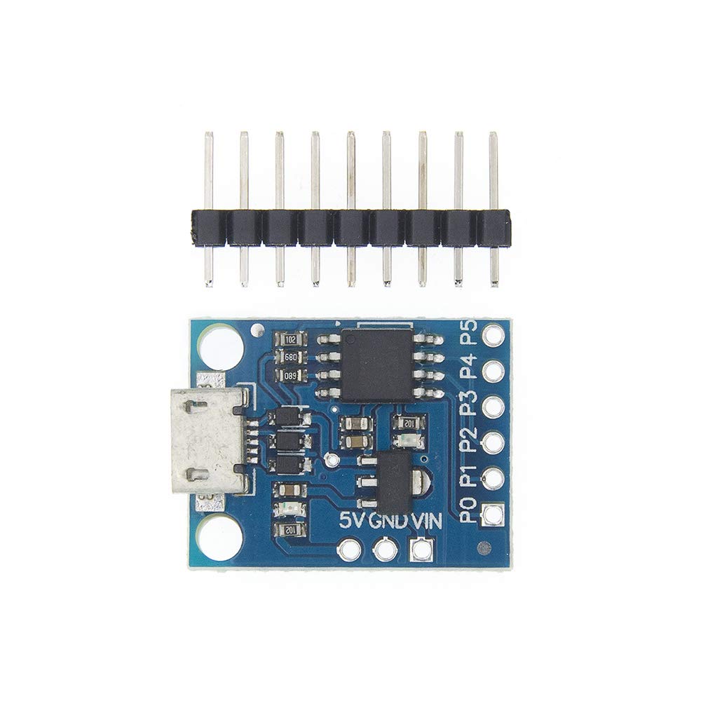 Blue/Black TINY85 Digispark Kickstarter Micro Development Board ATTINY85 Module for IIC I2C USB,Black-USB