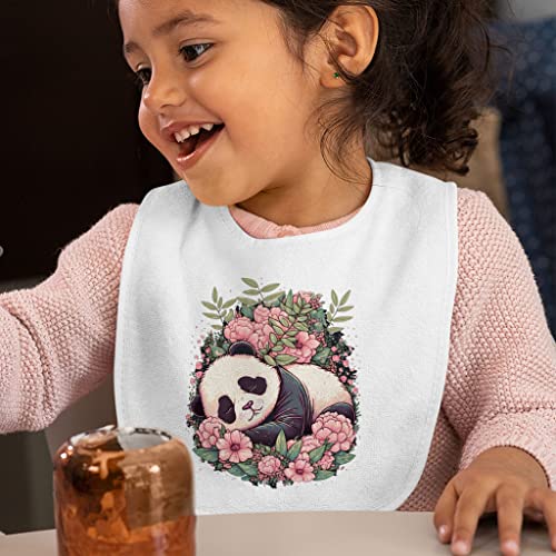 Cartoon Panda Baby Bibs - Cute Baby Feeding Bibs - Unique Bibs for Eating