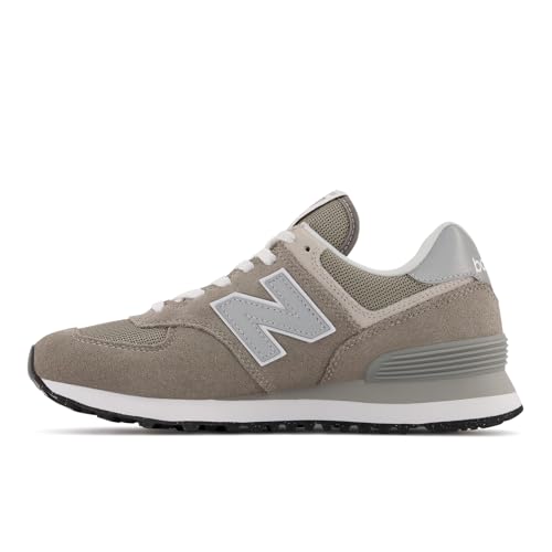 New Balance Women's 574 Core Sneaker, Grey/White, 7.5