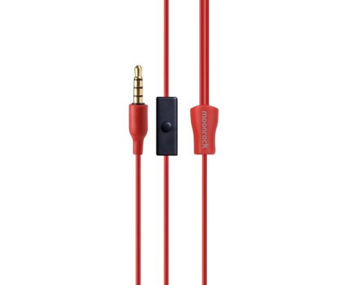 Moshi Moonrock in-Ear Headphones w/Compact Storage pod- Black