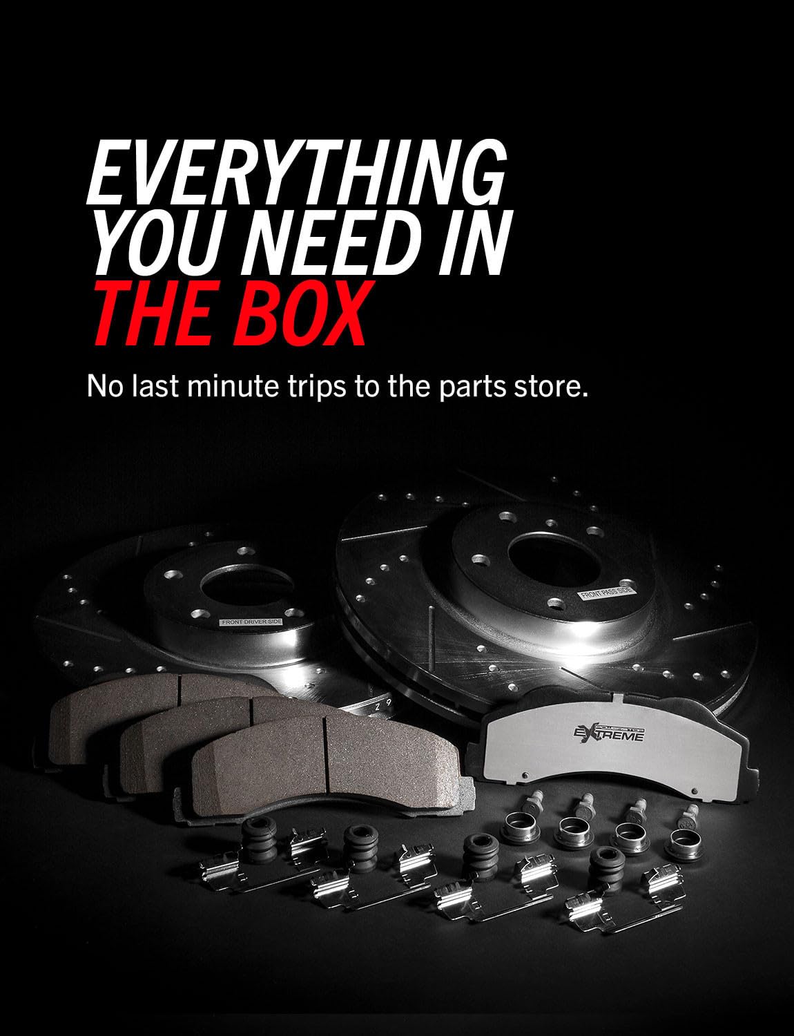 Power Stop Brake Kit For 2019-2022 Ram 2500 - Front and Rear Z36 Truck & Tow Brake Rotors and Carbon Ceramic Brake Pads Replacement, K8640-36