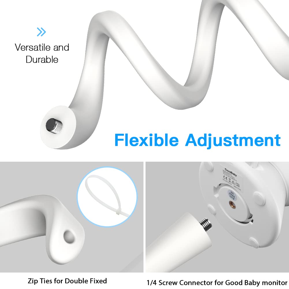 Koroao Flexible Twist Mount for GoodBaby SM35PTZ Baby Monitor Camera No Tools or Wall Damage Required