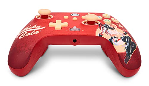 PowerA Enhanced Wired Controller for Xbox Series X|S - Fallout: Nuka Cola, Detachable 10ft USB-C Cable, Mappable Buttons and Rumble Motors, Officially Licensed for Xbox