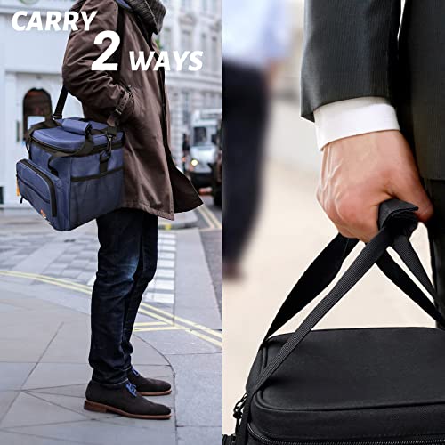 CaCTOUR Large Lunch Bag for Men - Insulated Mens Lunchbox for Work Office Picnic 24-Can (15L) Collapsible & Leakproof Cooler Bag with Adjustable Shoulder Strap for Adults (Black)