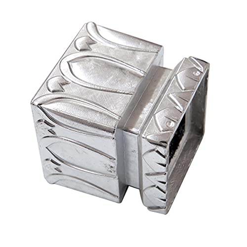 EKSED Fence Post Cap, Acorn Top Fence Finials, Aluminum, Railing Cover for Villa Stair, Mailbox, Deck, Dock, Piling Caps, 2 pcs,100x100mm