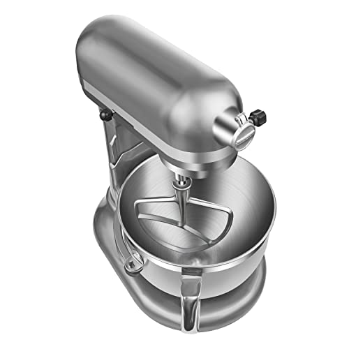 GVODE Paddle Attachment for Kitchenaid 5plus/6Qt Tilt-Head Mixer, Polished 18/8 Stainless Steel Flat Beater for Kitchenaid Stand Mixer, Flat Beater Replacement Accessories,No Coating,Dishwasher Safe