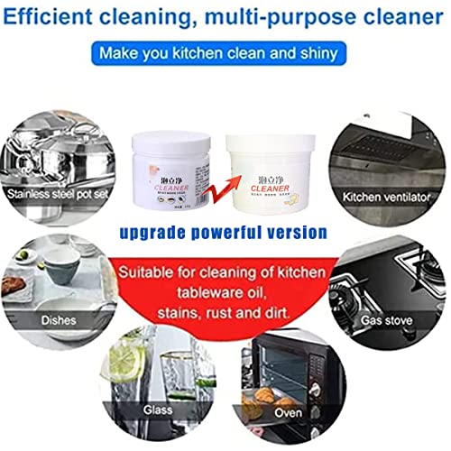 Foam Rust Remover Kitchen All-Purpose Cleaning Powder, 2023 Kitchenware Cleaning Agent, Kitchen Clean All Purpose Cleaning Foam, Multi-Purpose Foam Cleaner Rust Remover, Soak to Clean Greasy Dirt (1Pcs)