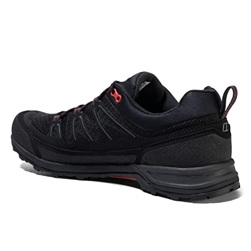 Berghaus Men's Low Rise Hiking Boots, Black Black Red B59, 40.5