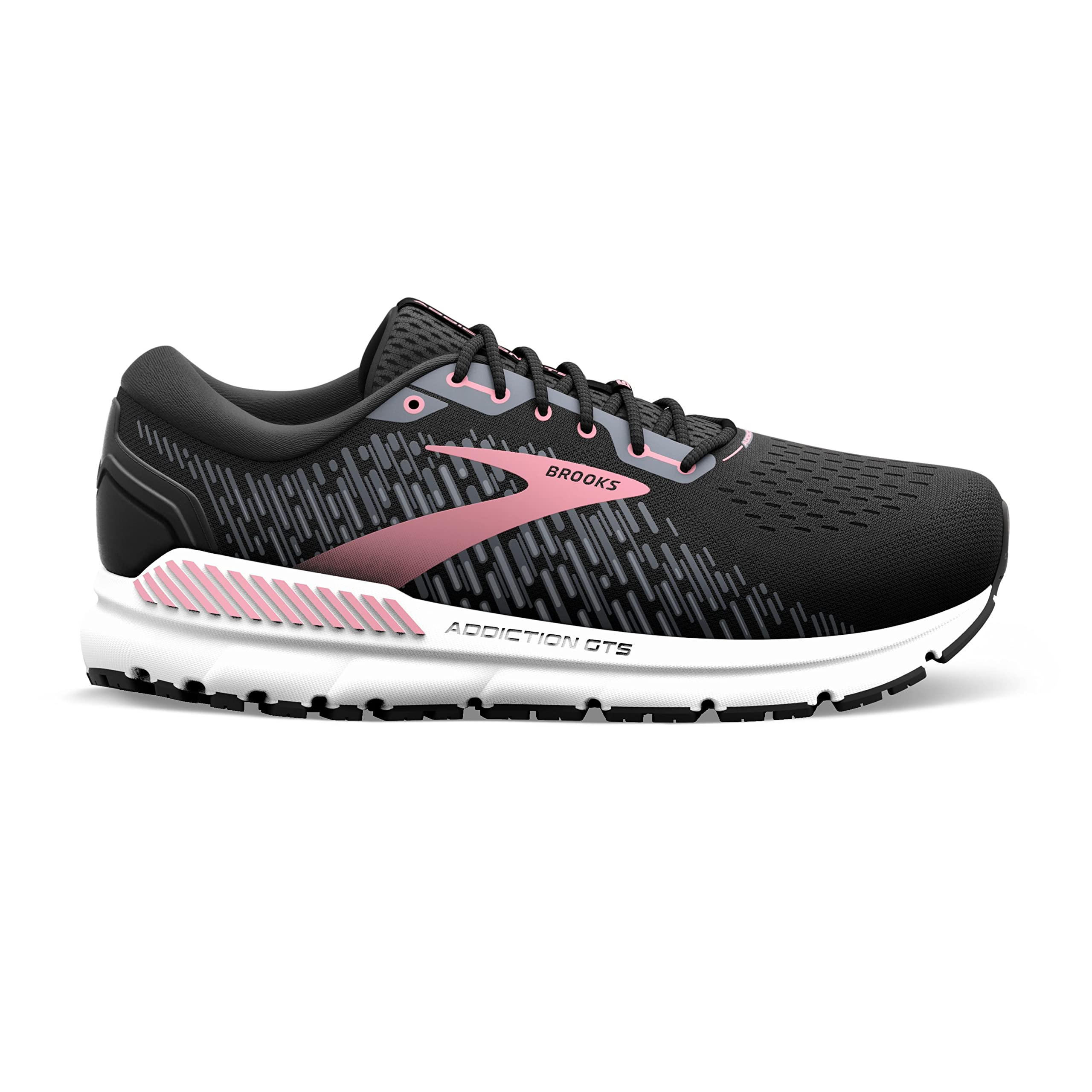 Brooks Women's Addiction GTS 15 Supportive Running Shoe - Black/Ebony/Mauvewood - 11.5 Wide