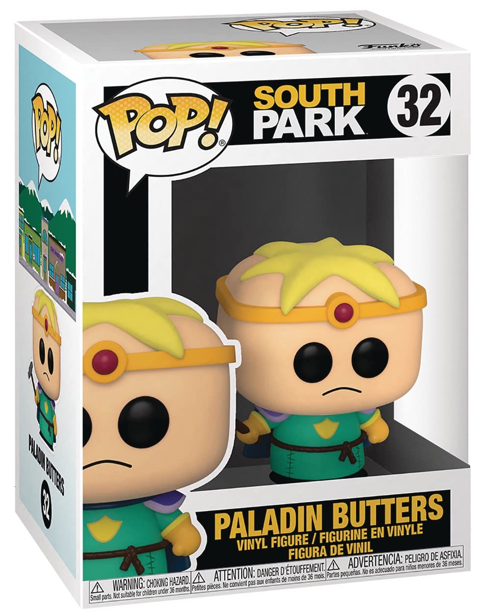 Funko POP South Park: Stick of Truth - Paladin Butters Pop! Vinyl Figure (Bundled with Compatible Pop Box Protector Case), Multicolored, 3.75 inches